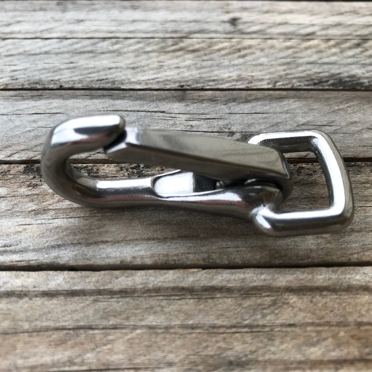 Stainless Steel Snap Clip – 51mm Long, 13mm Fixed Square Eye - TCD Supplies