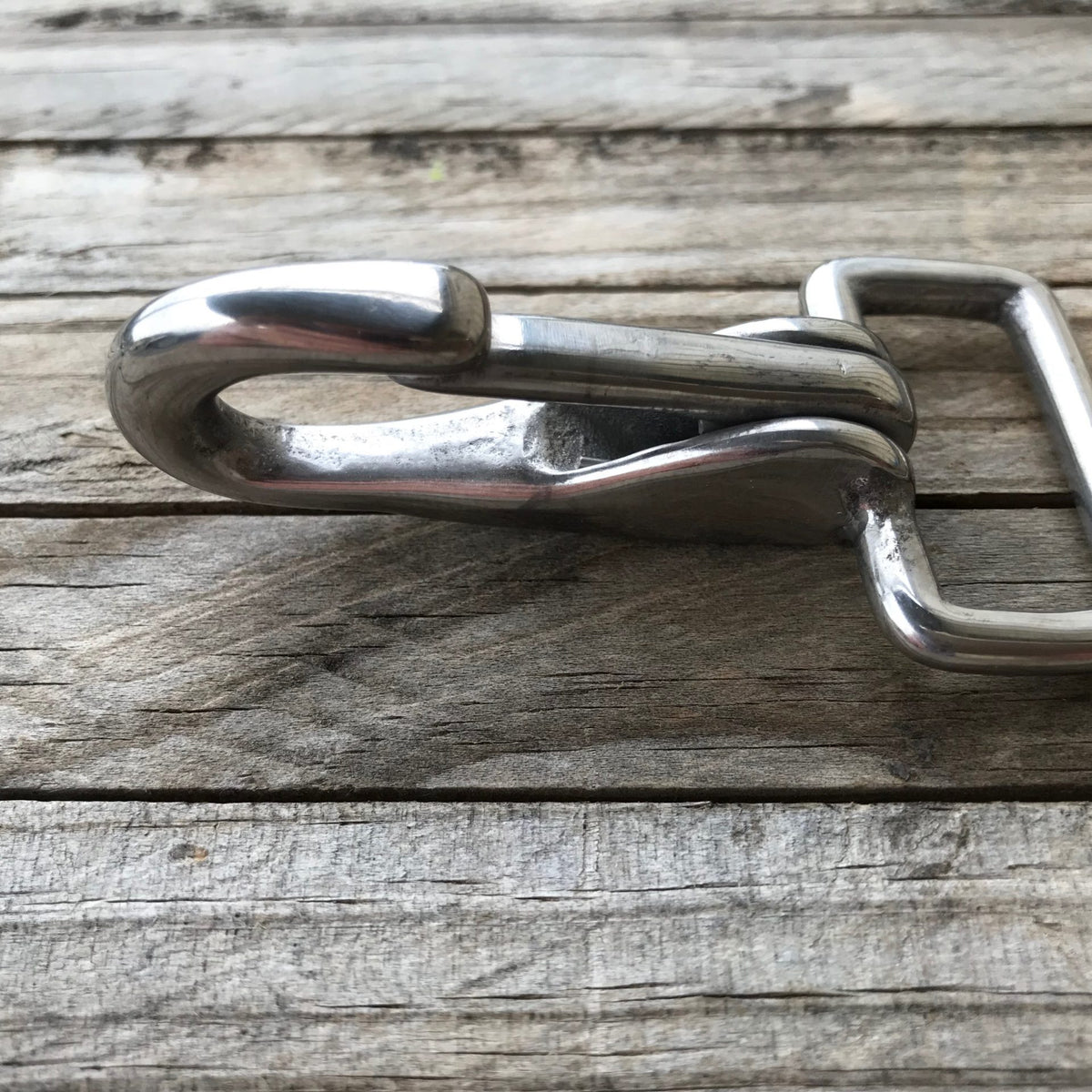 Stainless Steel Snap Clip – 71mm Long, 25mm Fixed Square Eye - TCD Supplies