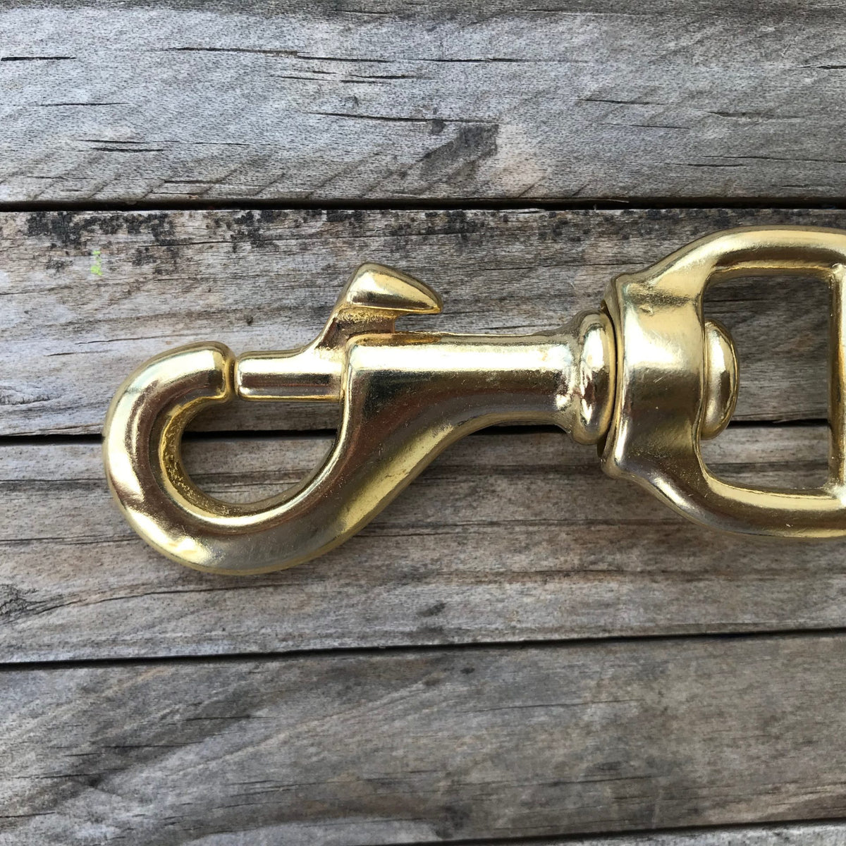 Solid Brass Snap Clip – 72mm Long, 20mm Square Eye - TCD Supplies