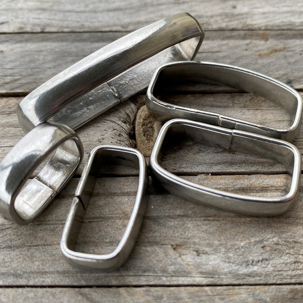 Stainless Steel Belt Loop Keeper – Polished Finish, Multiple Sizes ...