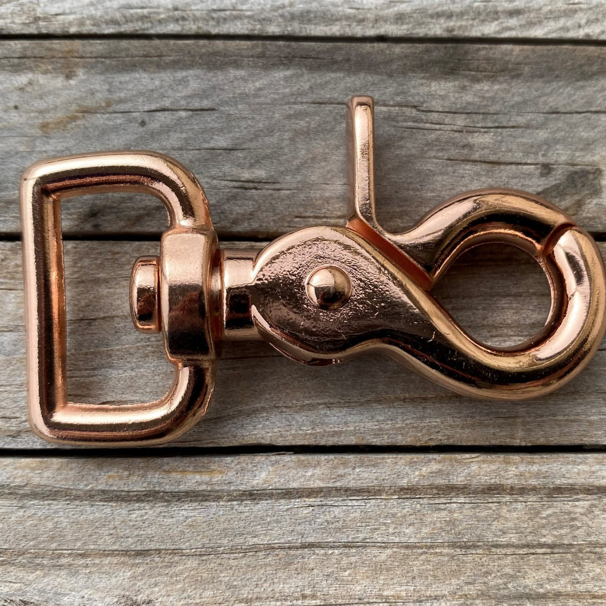 Rose Gold Trigger Snap – 59mm Long, 20mm Square Eye - TCD Supplies