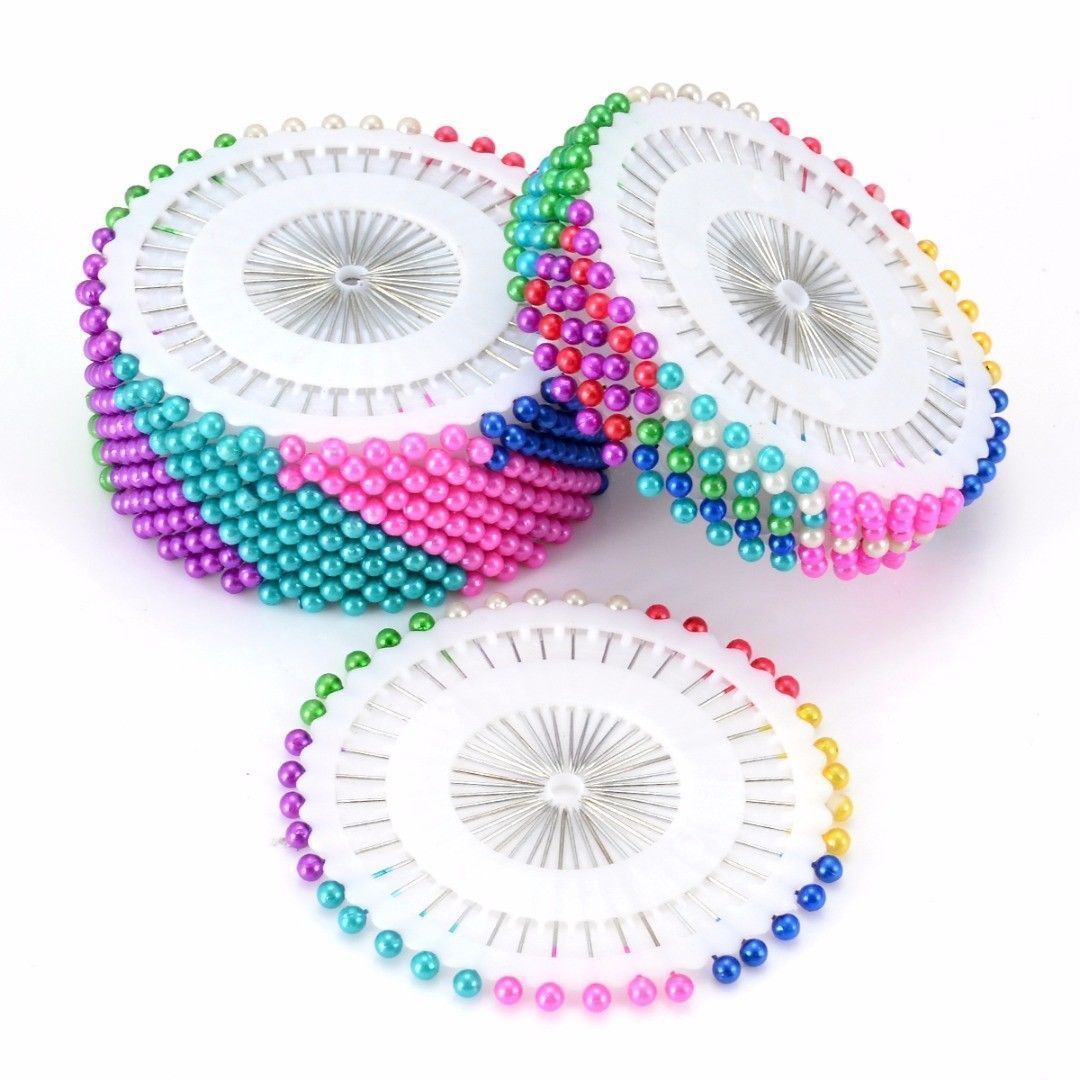Multi-Coloured Dressmaking Pins – Pack of 40 - TCD Supplies